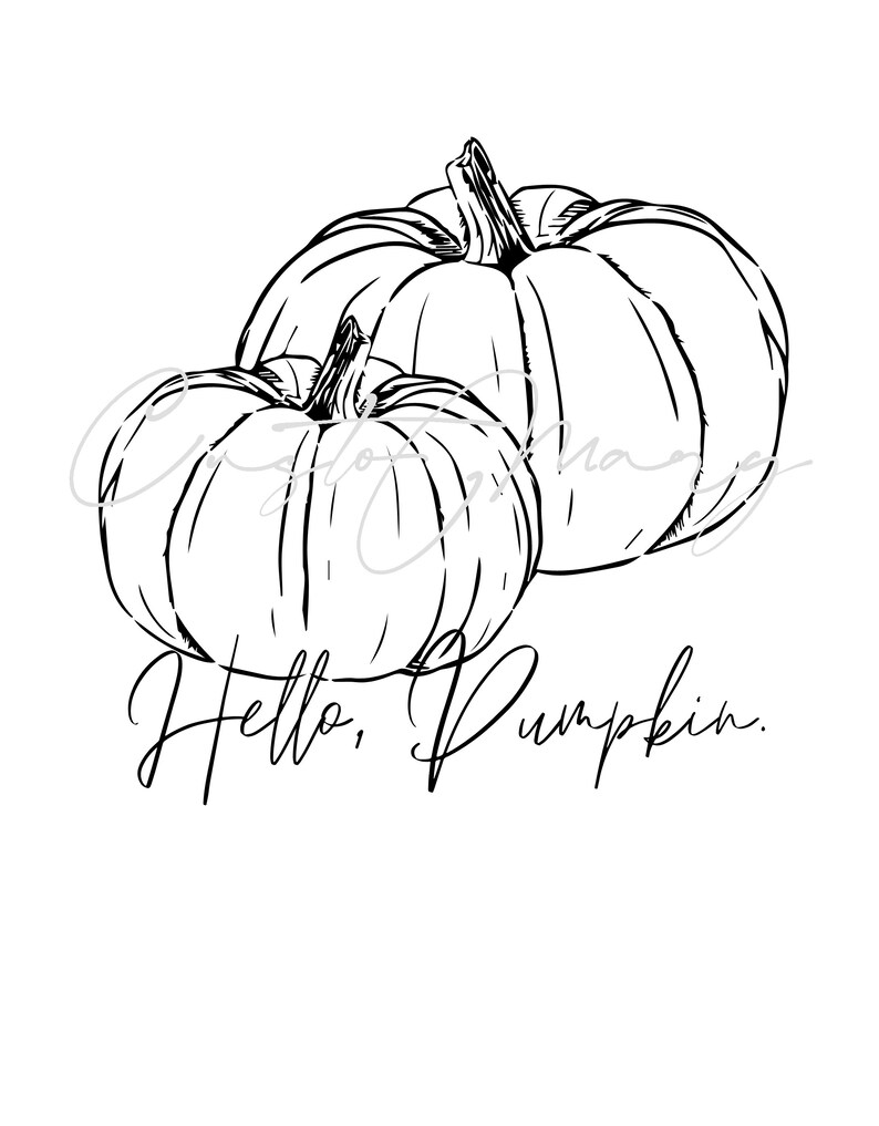 Hello Pumpkin Digital Download - Etsy