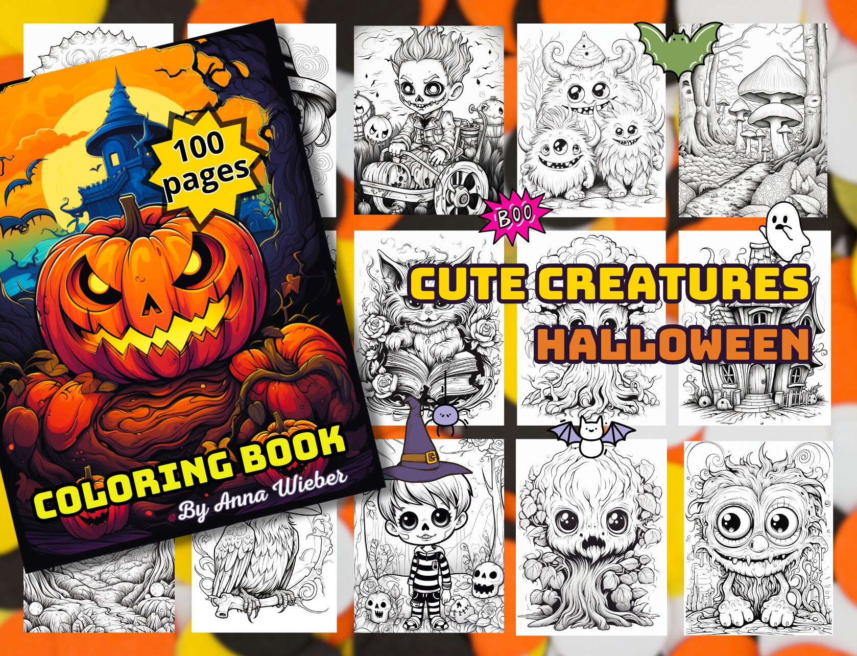 Halloween Coloring Pages of Spooky Creatures Coloring Pages of ...