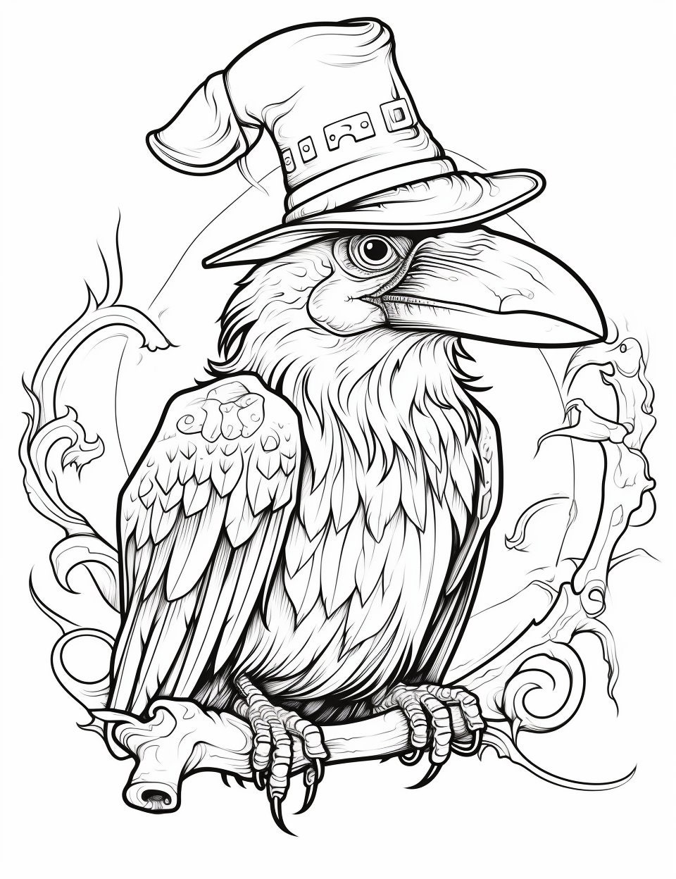 Halloween Coloring Pages of Spooky Creatures Coloring Pages of ...