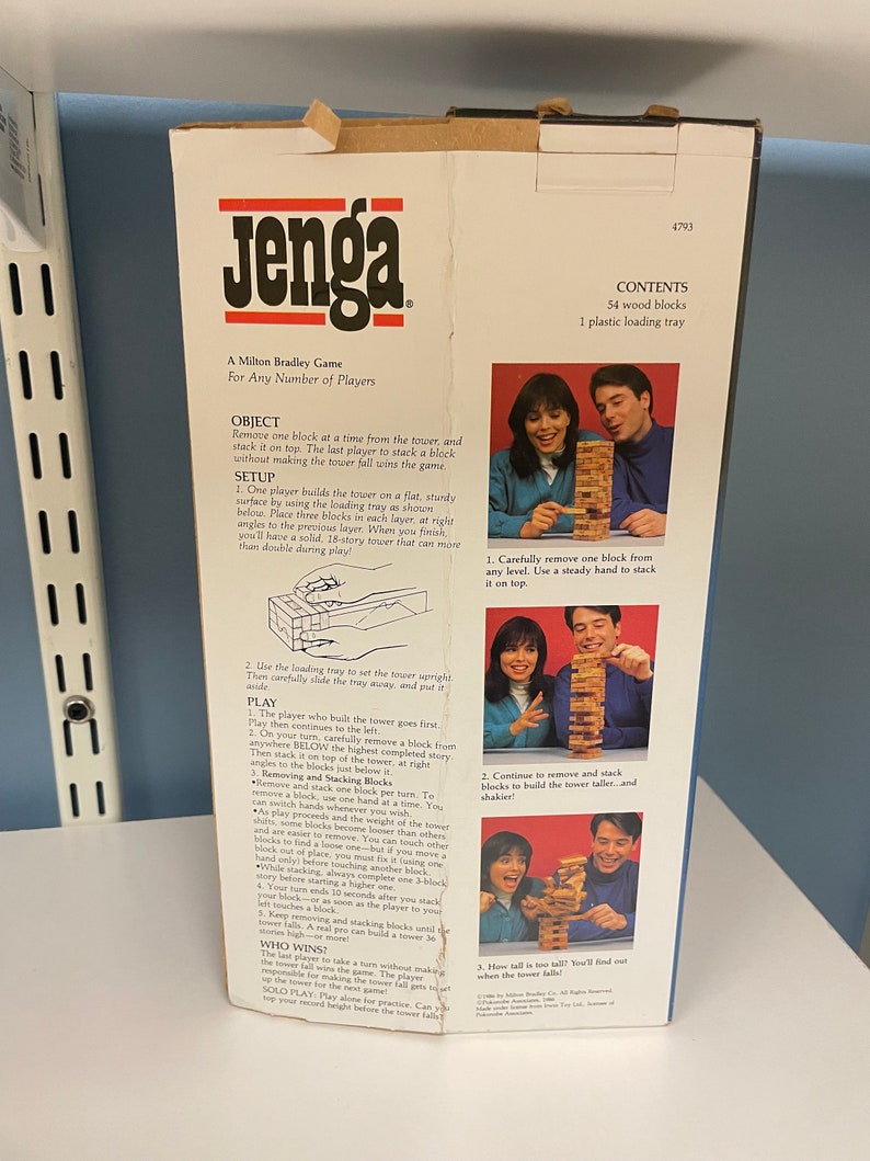 Jenga Original 1986 New in Box Vintage - Etsy UK
