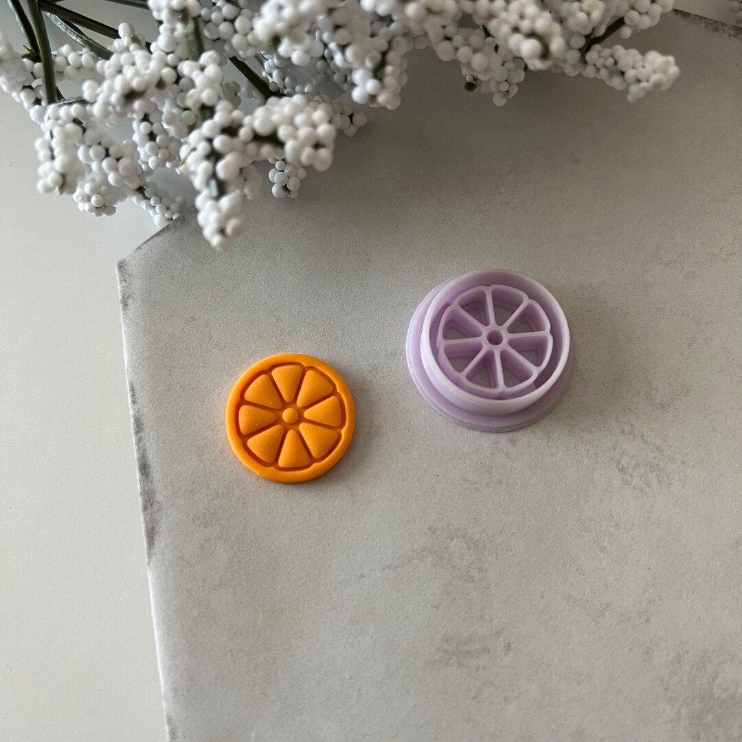 Full Citrus Cutter 0.751.25 Polymer Clay Cutter Earrings - Etsy