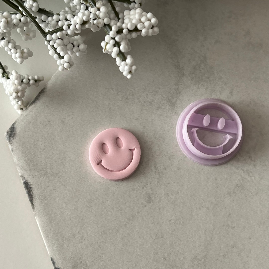 Smiley Face Cutter | 0.75"-1.25" | Polymer Clay Cutter Earrings - Etsy