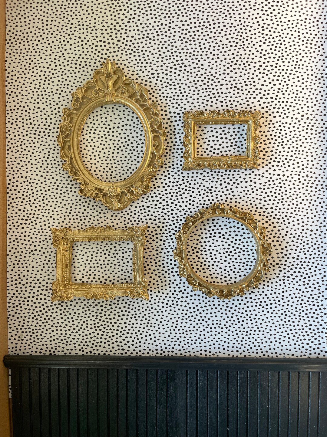 Miniature Gilded Frame Tiny Frame Dollhouse Art Frame Miniature Gilded ...