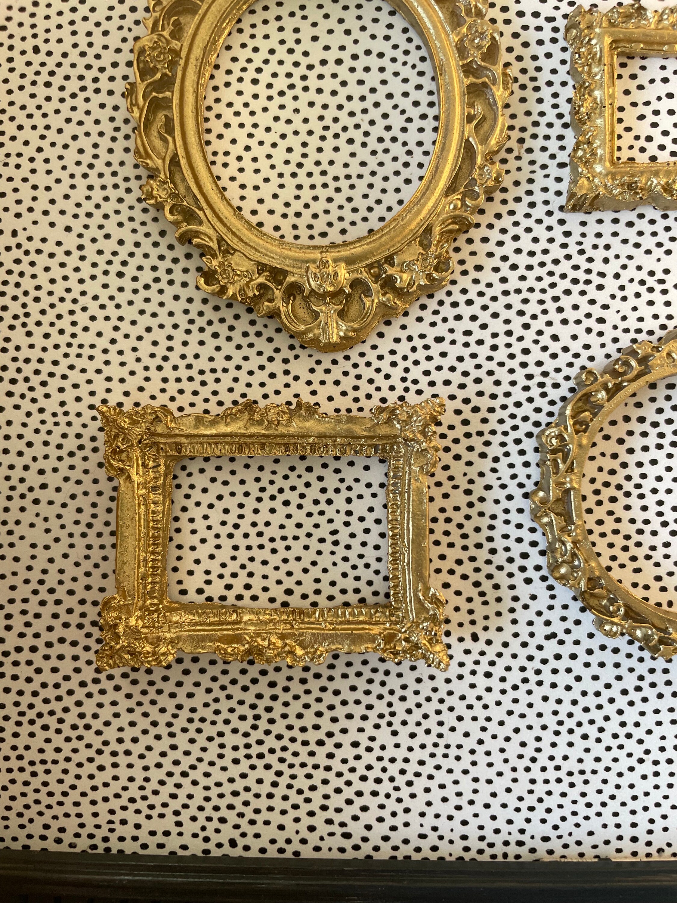 Miniature Gilded Frame Tiny Frame Dollhouse Art Frame Miniature Gilded ...