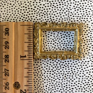 Miniature Gilded Frame Tiny Frame Dollhouse Art Frame Miniature Gilded ...