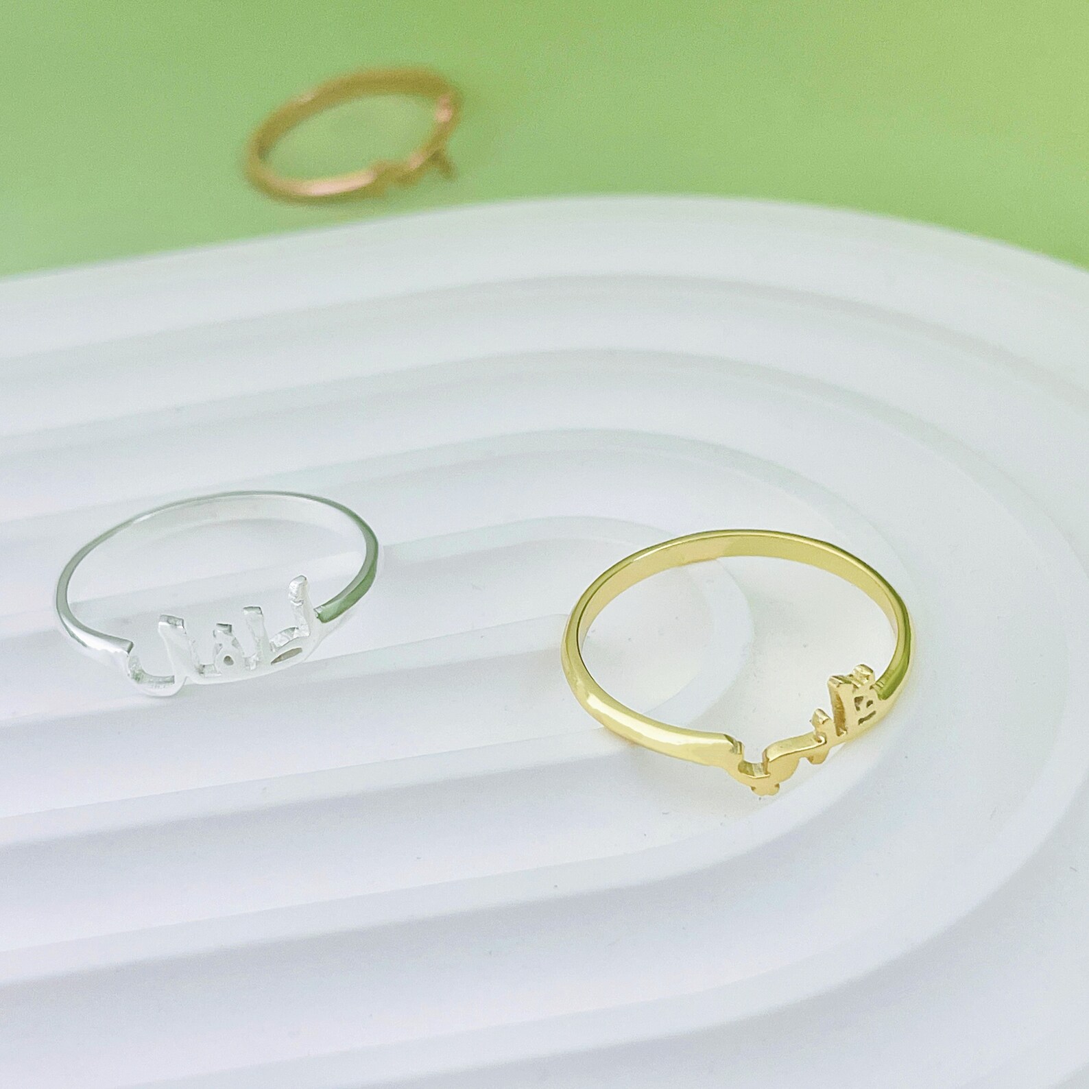 Custom Arabic Name Ring, Personalized Islamic Jewelry Gift - Etsy