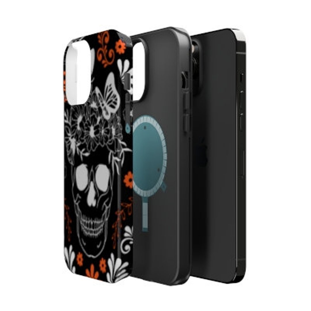 Floral Skull Magsafe Case Skull Phone Case Magsafe iPhone Case for ...
