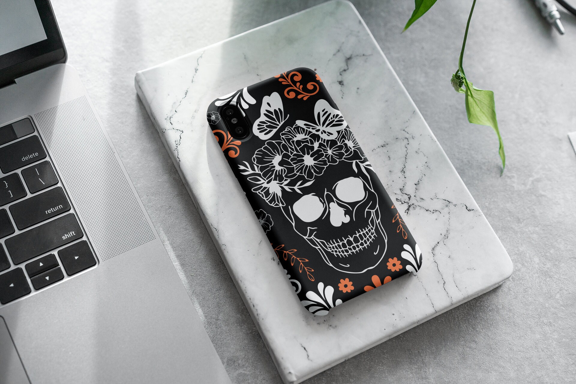 Floral Skull Magsafe Case Skull Phone Case Magsafe iPhone Case for ...