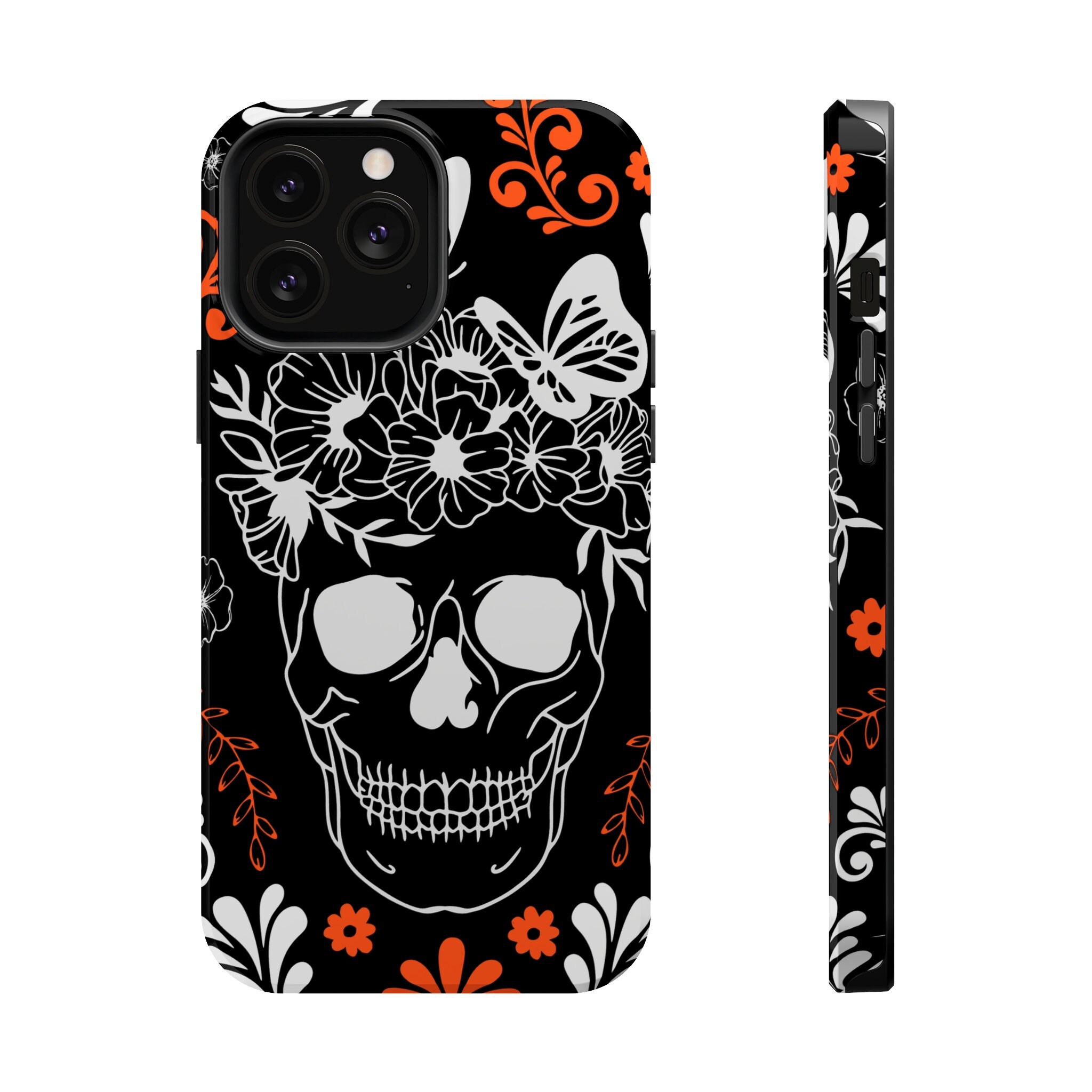 Floral Skull Magsafe Case Skull Phone Case Magsafe iPhone Case for ...