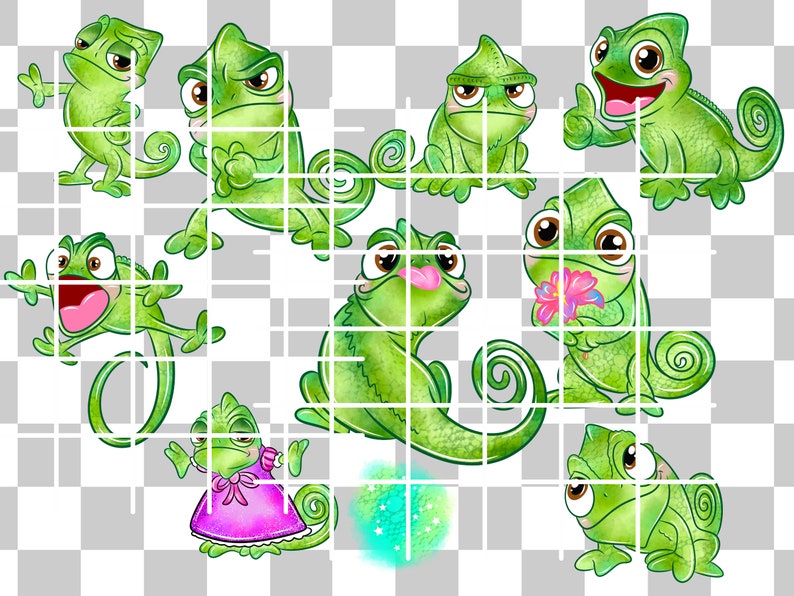 DIGITAL DOWNLOAD , Watercolor Tangled Lizard Pascal 300dpi Watercolor ...