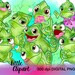 DIGITAL DOWNLOAD , Watercolor Tangled Lizard Pascal 300dpi Watercolor ...
