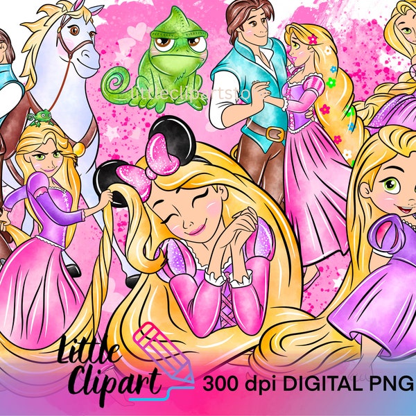 Tangled Digital Paper - Etsy