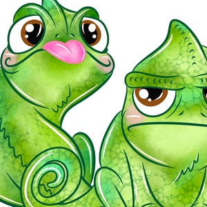 DIGITAL DOWNLOAD , Watercolor Tangled Lizard Pascal 300dpi Watercolor ...