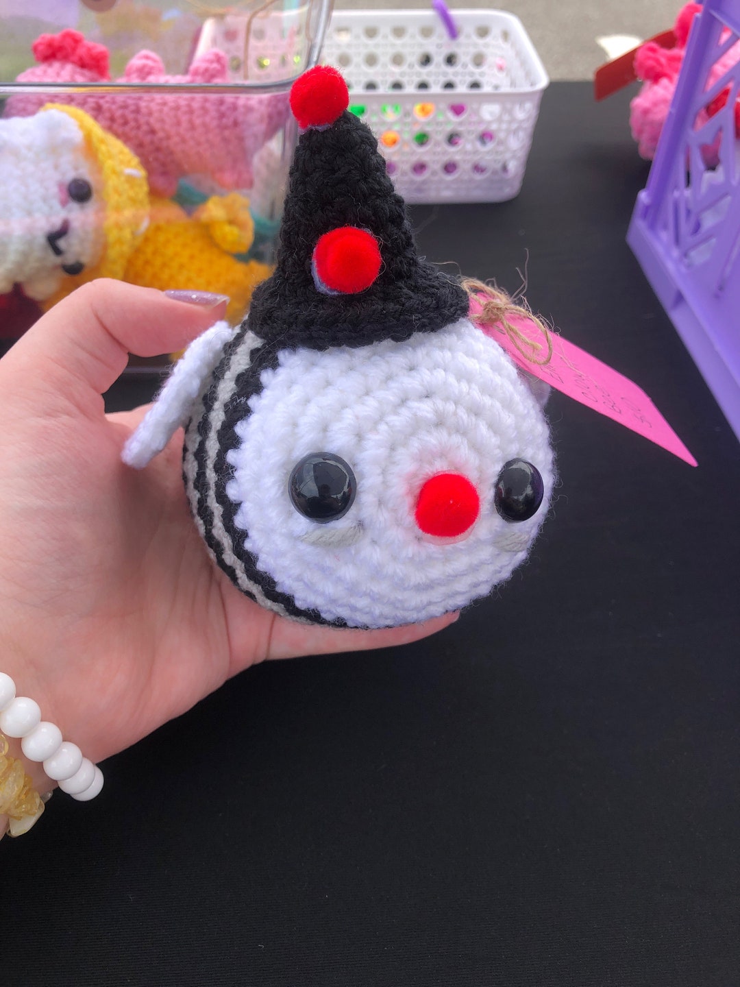 Gerard the Crochet Amigurumi Clown/ Clowncore Bumblebee - Etsy