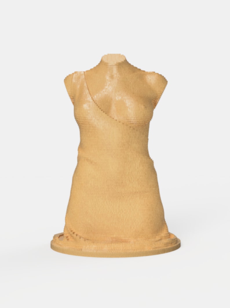 Elegant 3D Women's Torso Vector Template Perfect for Laser Cutting - Etsy