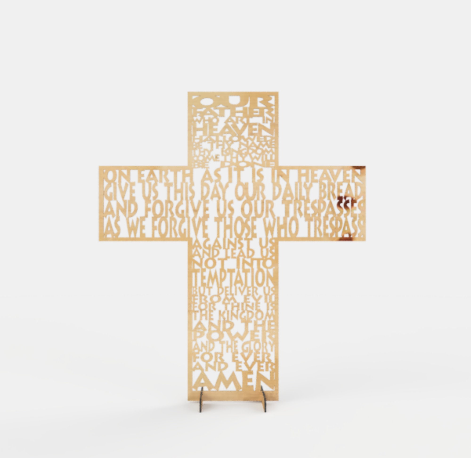 The Lords Prayer Standing Cross Laser Cutting Files - Etsy