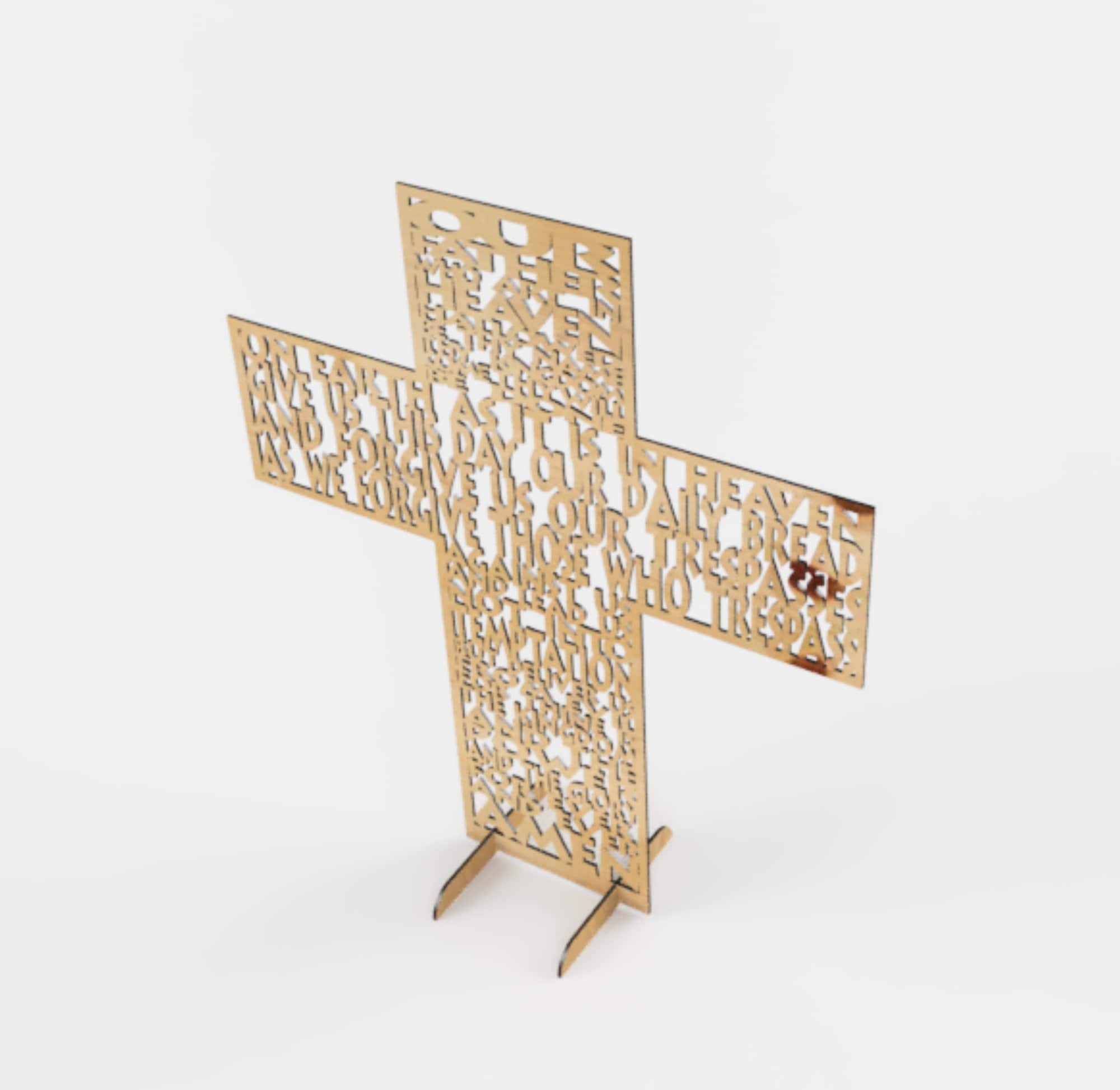 The Lords Prayer Standing Cross Laser Cutting Files - Etsy