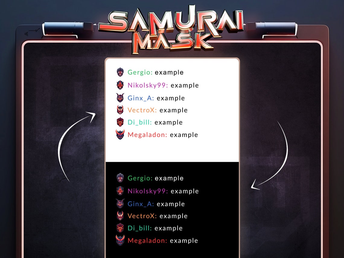 Samurai Sub Badges Samurai Mask Subscriber Badges for Twitch Community Ninja Sub Badges Twitch ...