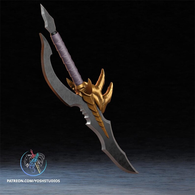 Venom Fang Dagger Solo Leveling 3D Printed in Pla GREY Magnets Included ...