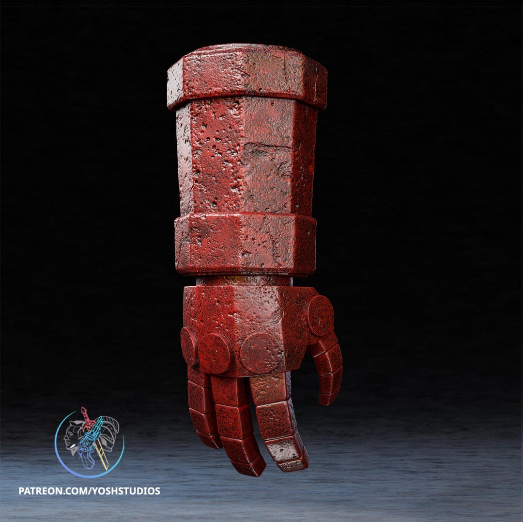 Hellboy Gauntlet & Crown Horns 3D PRINTED PLA Magnets Included - Etsy