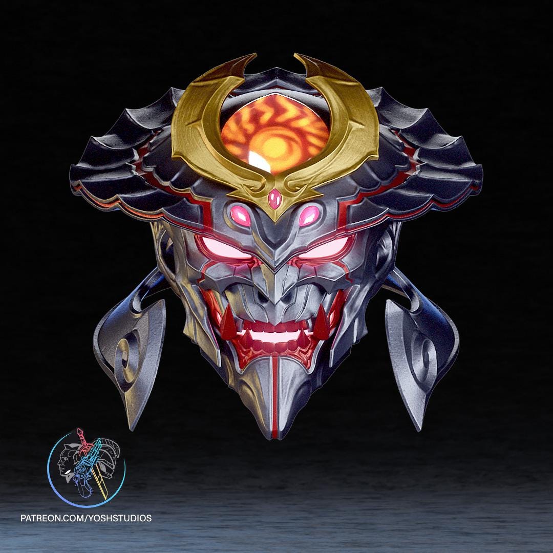 Yoshimitsu Helmet 3D Printed IN PLA - Etsy