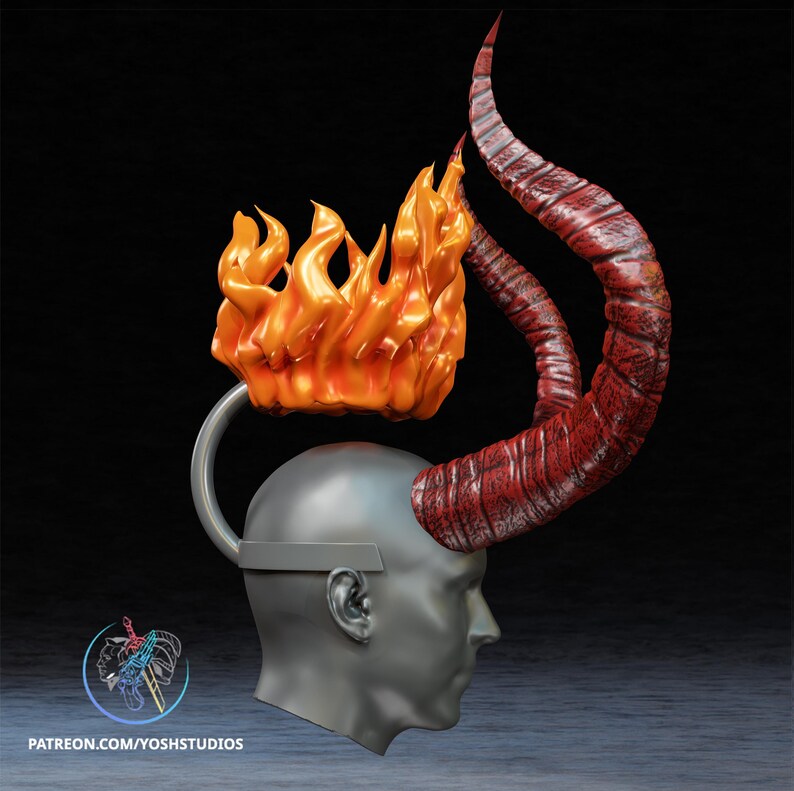 Hellboy Gauntlet & Crown Horns 3D PRINTED PLA Magnets Included - Etsy