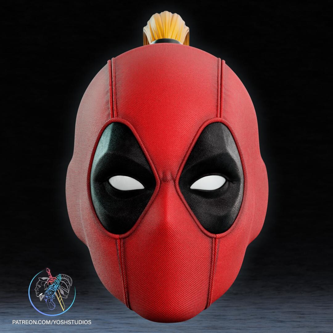 Comic Lady Deadpool Helmet 3D PRINTED GREY PLA Magnets Included - Etsy