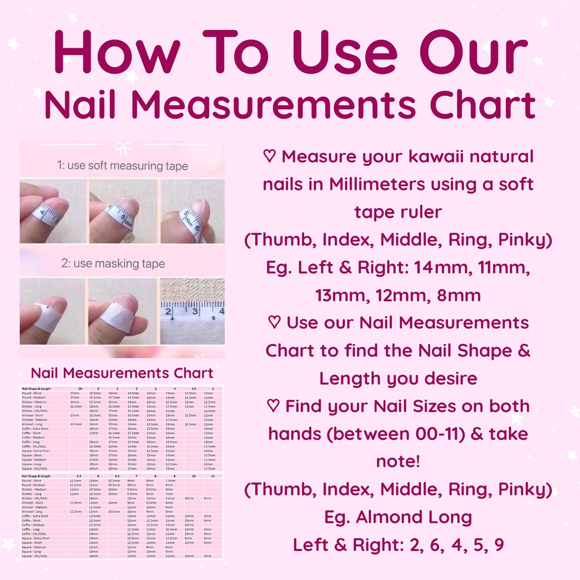 Luxury Press on Nails Dreamy Kawaii dreamy Symphony Women's Press on ...
