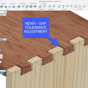 Fusion 360 Parametric Dovetail Template V3 - Etsy
