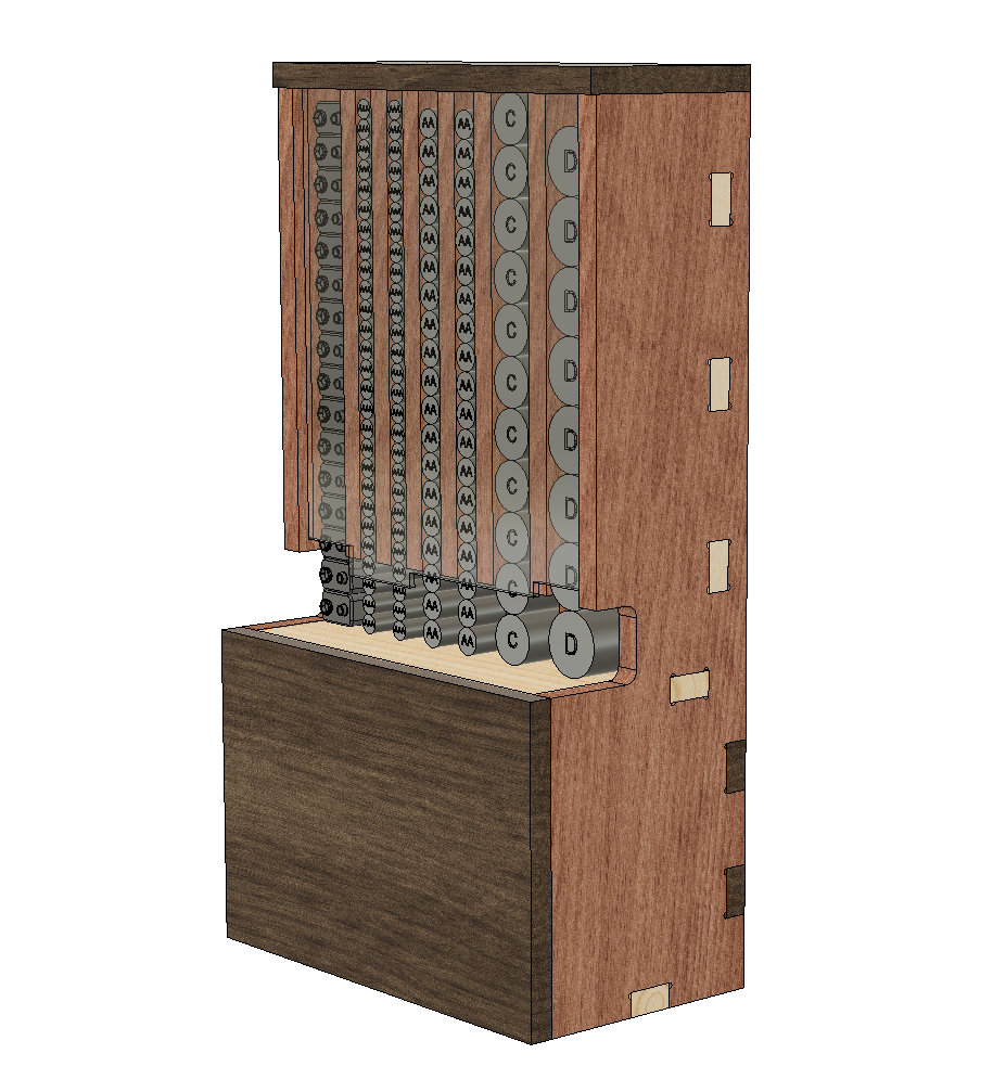 Fusion 360 Parametric Battery Dispenser Template, CNC Laser 3D Print - Etsy