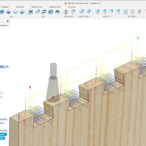 Fusion 360 Parametric Dovetail Template V3 - Etsy