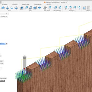Fusion 360 Parametric Dovetail Template V3 - Etsy