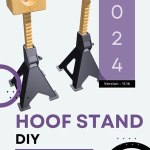 DIY Horse Hoof Stand Insert: Adjustable Farrier Jack Stand (digital ...