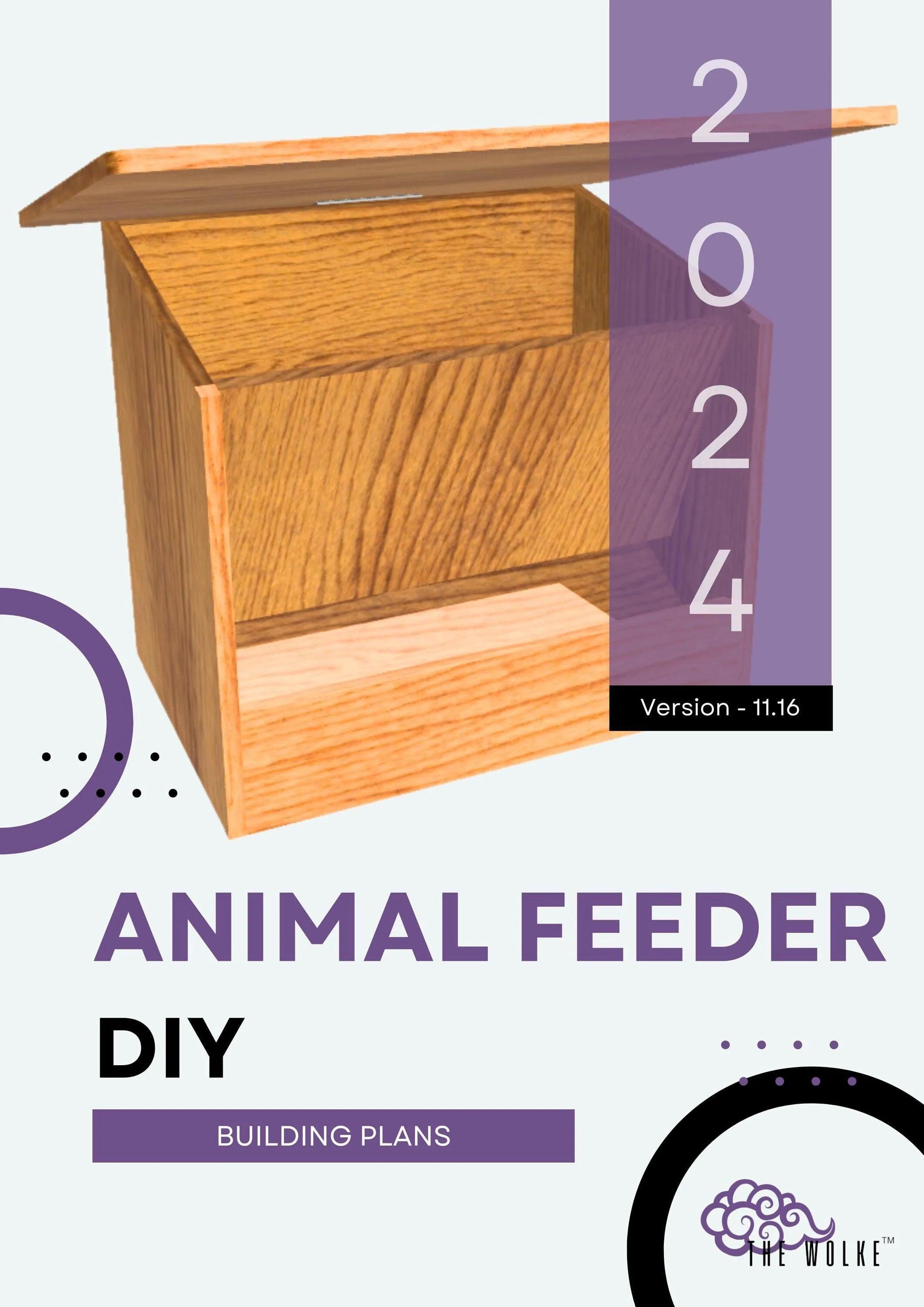 DIY Outdoor Animal Feeder Plan - Gravity Fed, Automatic & Waterproof ...
