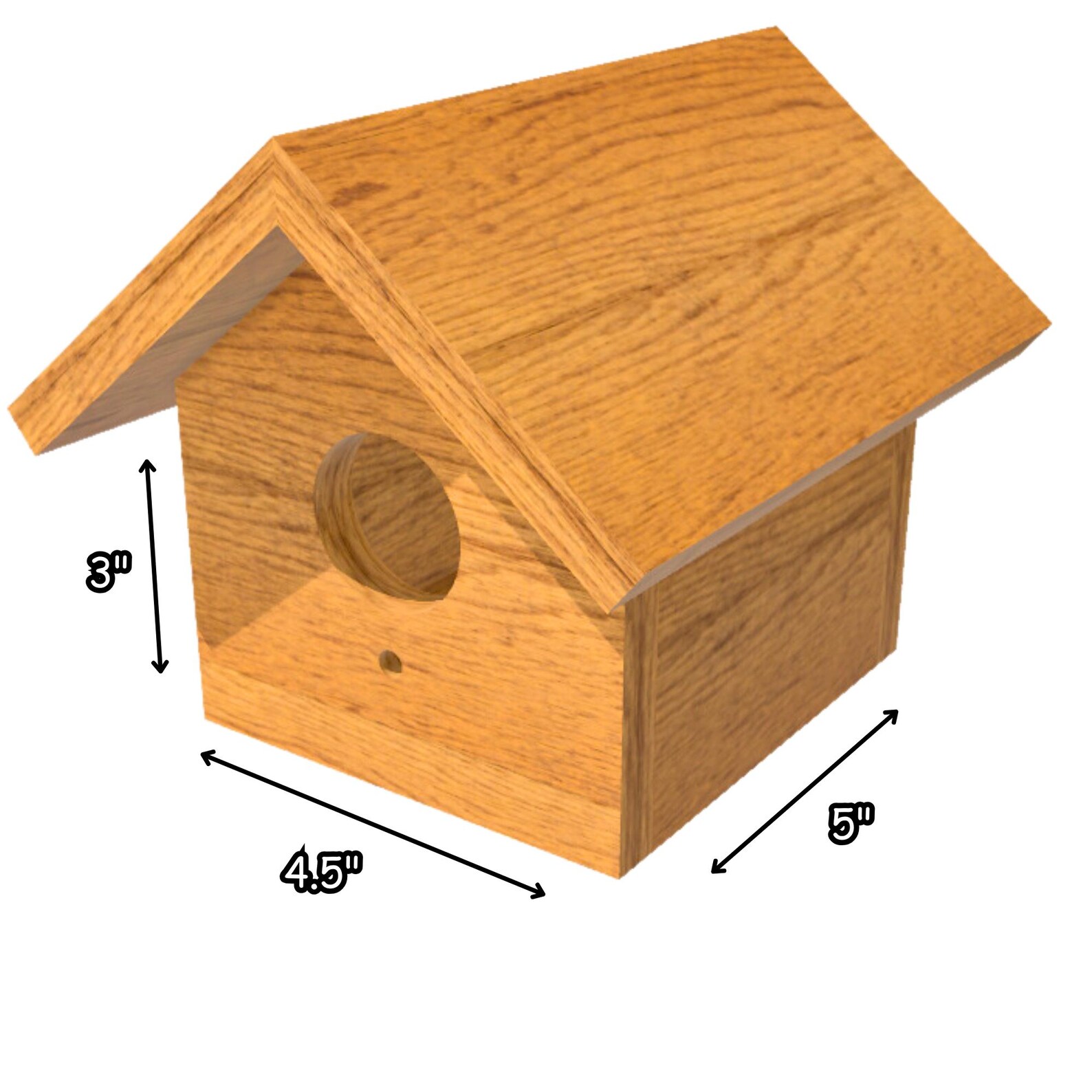 DIY Birdhouse Building Plan: Easy, Lightweight, Waterproof Birdhouse ...