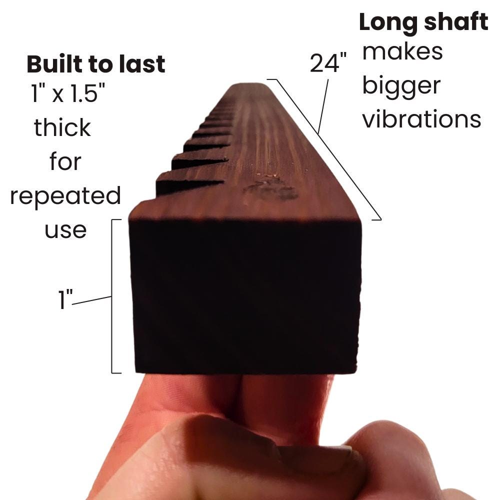 Worm Grunting Stick: Pine Wood Worm Caller for Bait Collection - Etsy