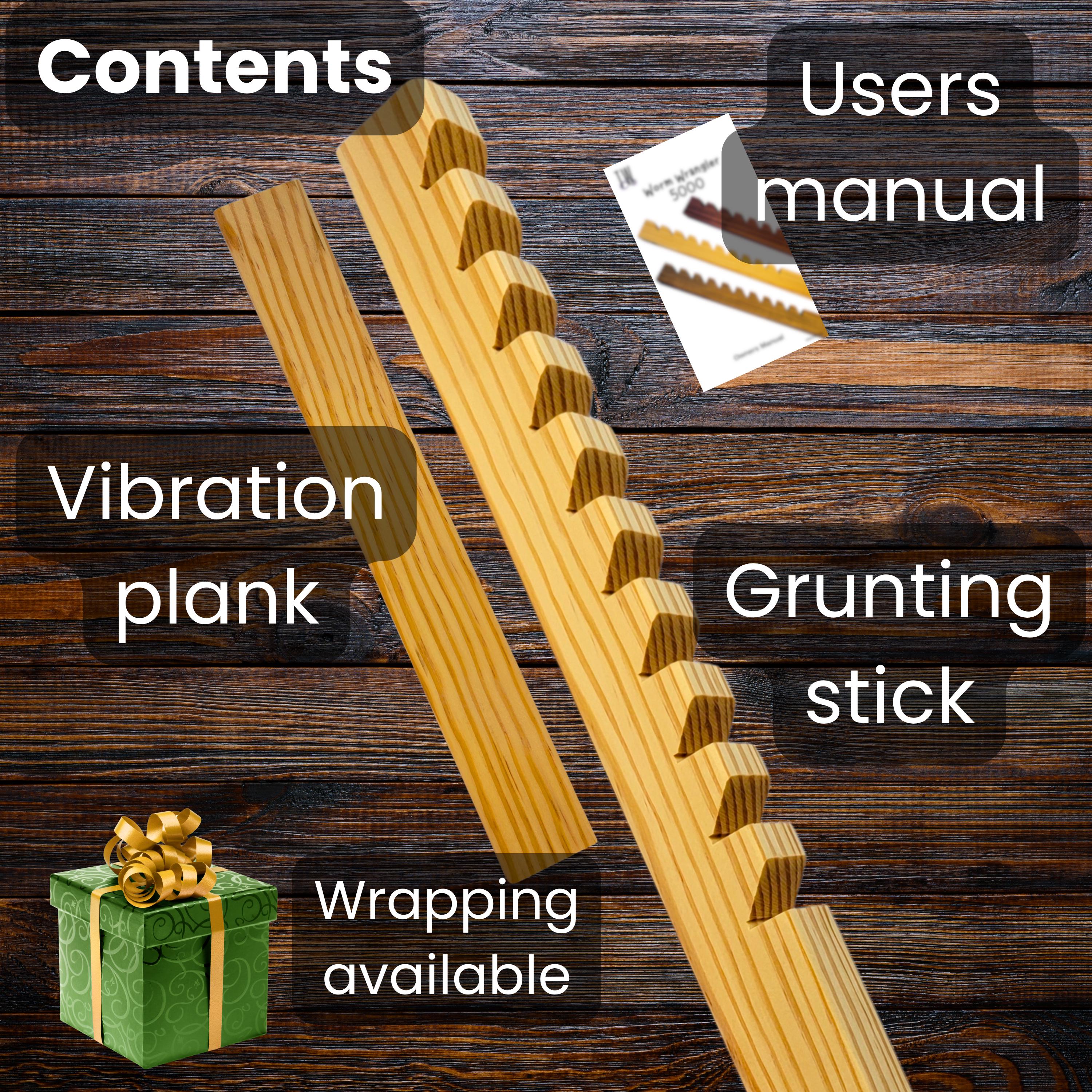 Worm Grunting Stick: Pine Wood Worm Caller for Bait Collection - Etsy ...
