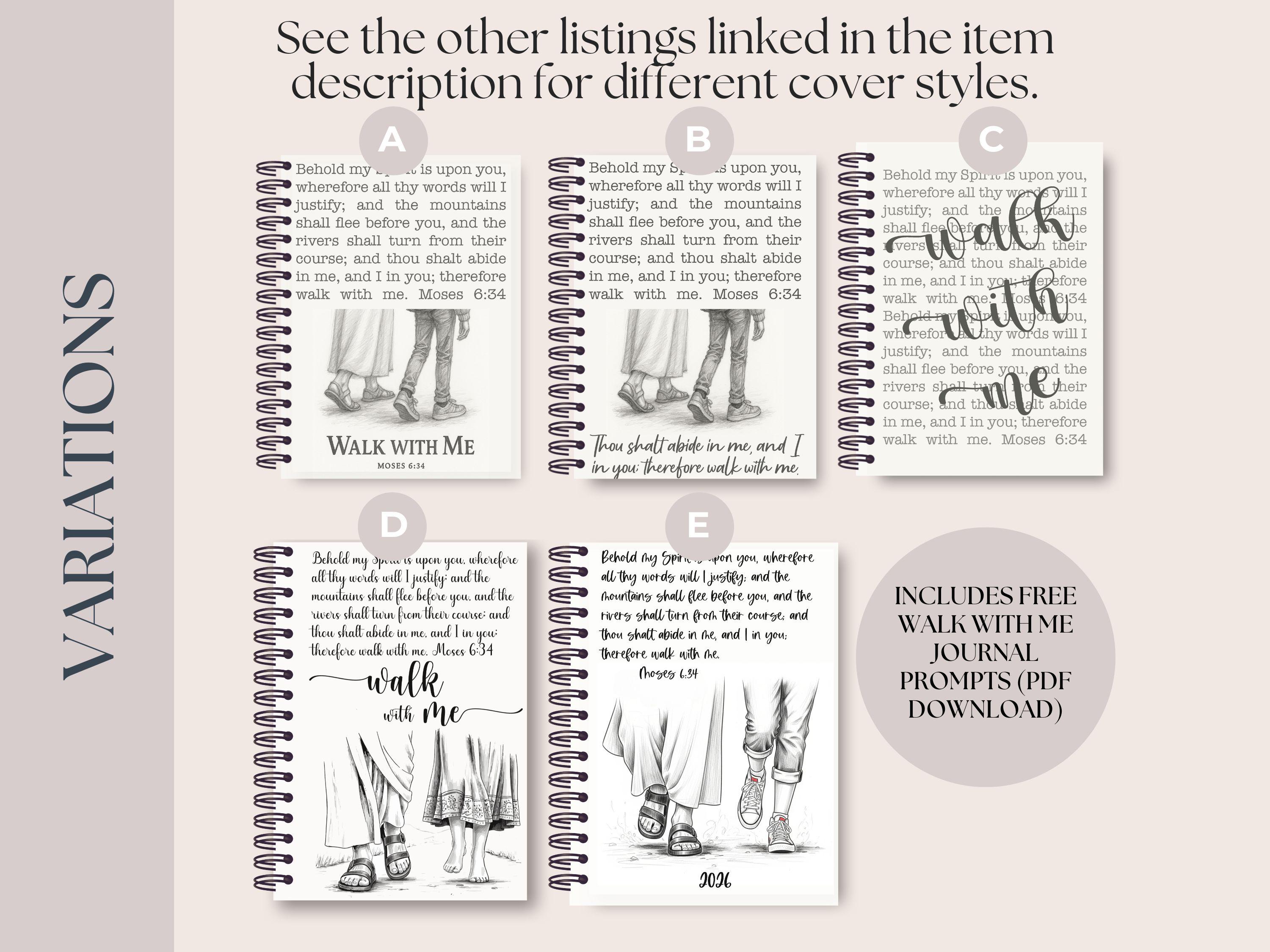 Walk With Me 2026 LDS Youth Theme Scripture Journal Spiral Notebook for ...