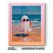 Summerween Chibi Ghost at Beach - Cute Printable Wall Art, Fun Pink ...