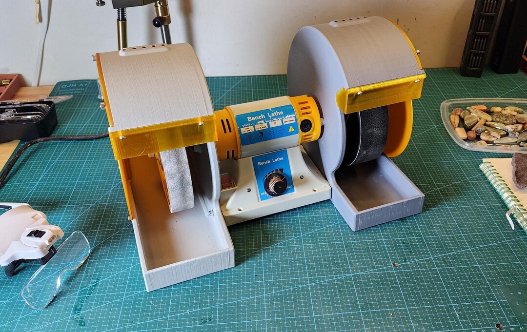 Cut N' Cab - Cabbing Machine Lapidary Saw Kit Bundle - Lapidary Tools ...