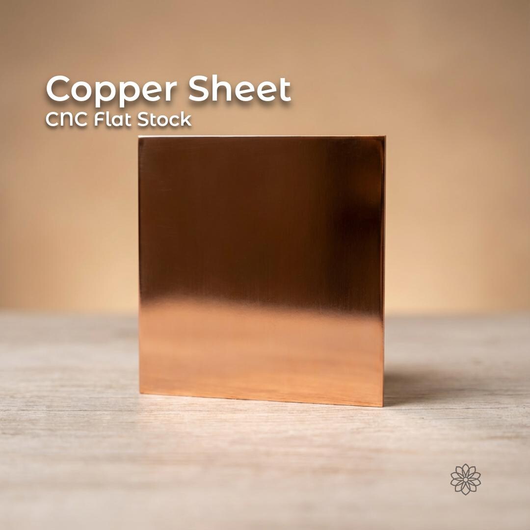 Copper Sheet: 1mm -100 X 100 Mm | CNC Machining Stock - Etsy