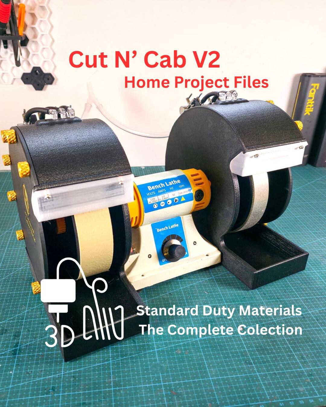 Cut N' Cab V2 - 3d Printed Cabbing Machine & Wet Grinder - for Bambu ...