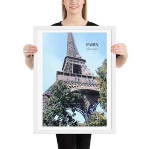 Framed Poster - Paris - the Eiffel Tower. Modern Wall Art Crafted From ...