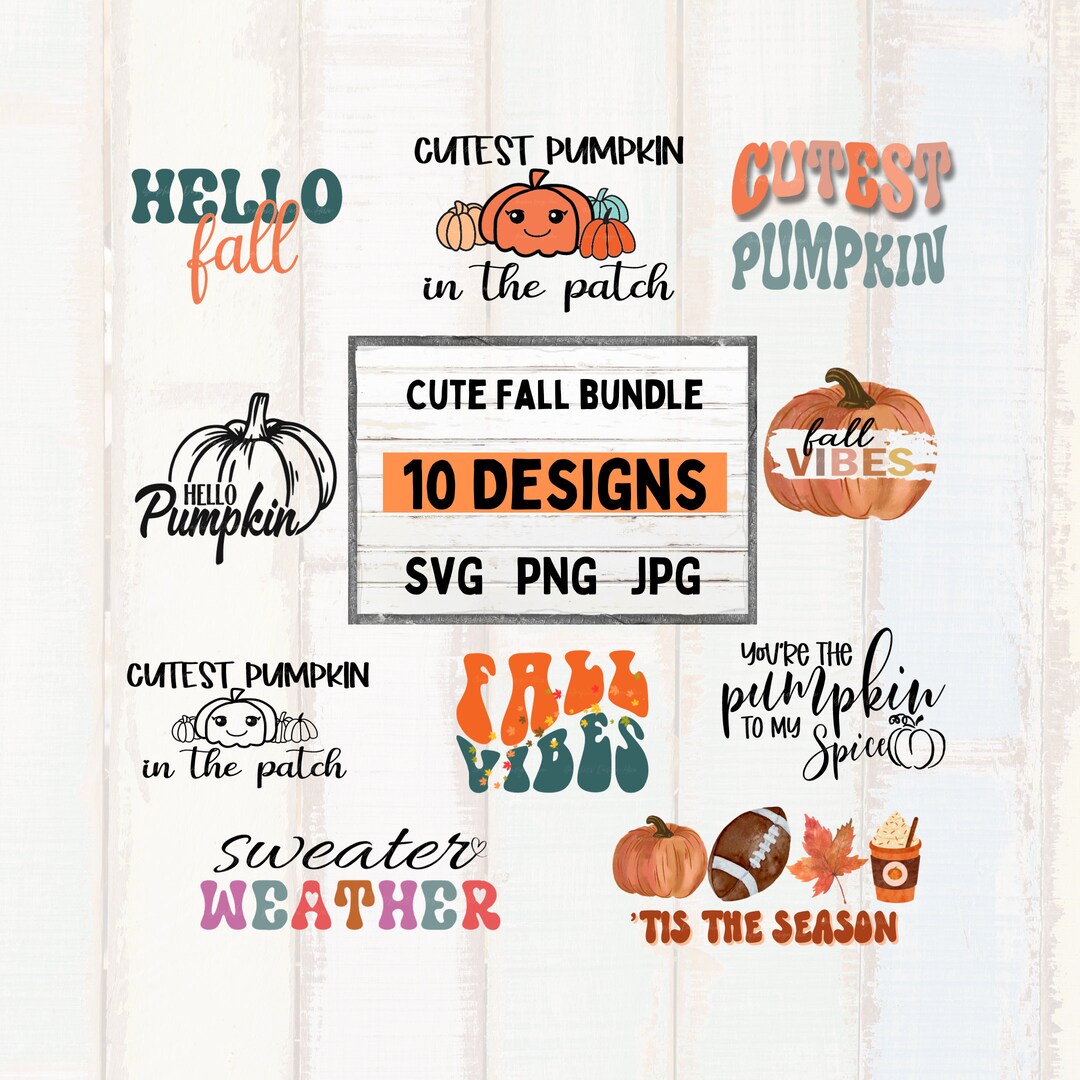 Fall Vibes SVG, Tis the Season PNG, Hello Fall SVG, Sweater Weather Png ...