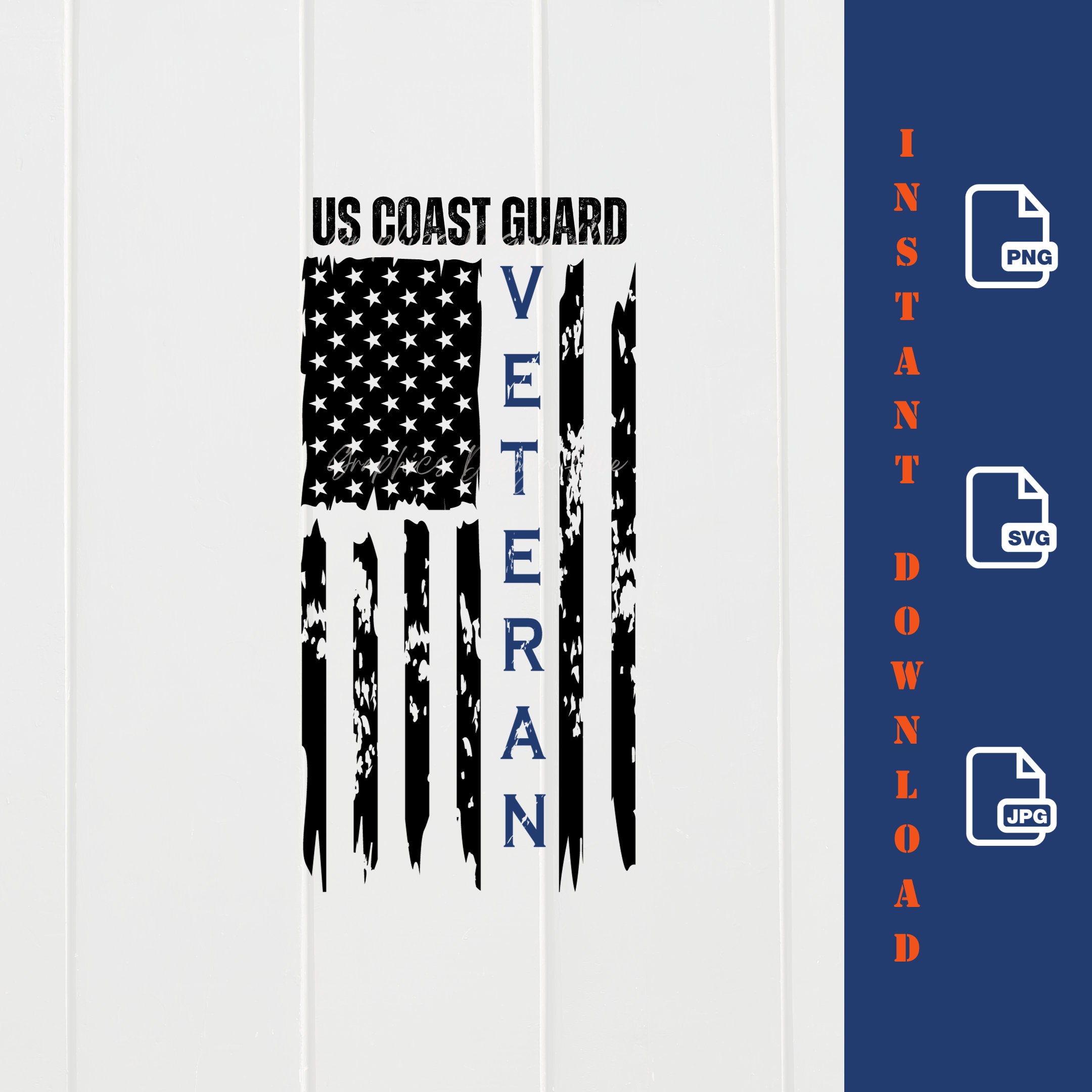 Veteran PNG, Distressed Flag SVG, Military Png, US Coast Guard, Veteran ...