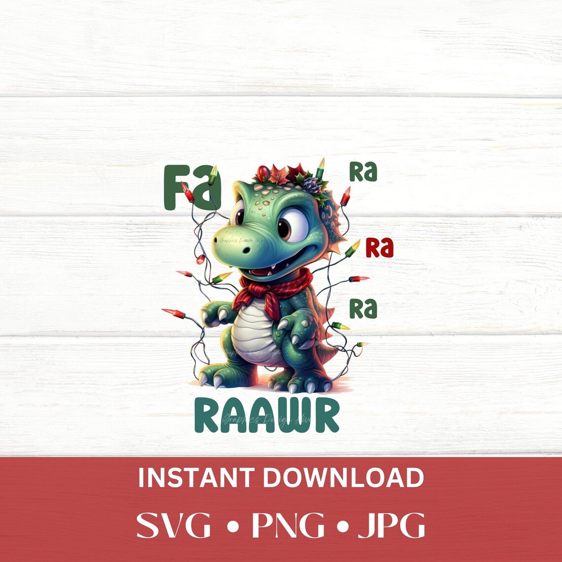Dinosaur Christmas Png, Cute Dinosaur Png, Christmas Lights Png, Funny ...