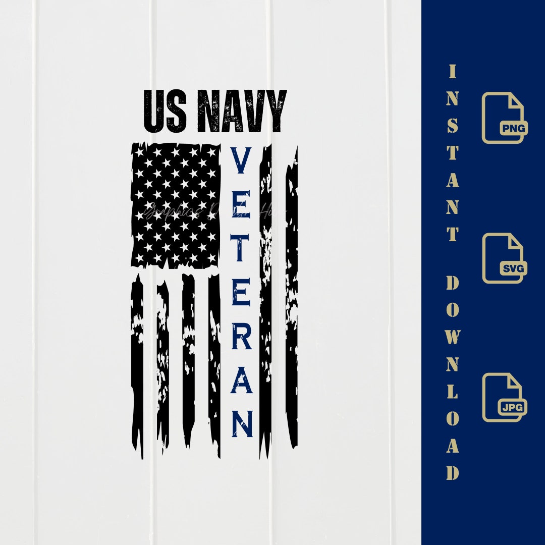 Veteran PNG, Distressed Flag SVG, Military Png, US Navy Svg, Veterans ...