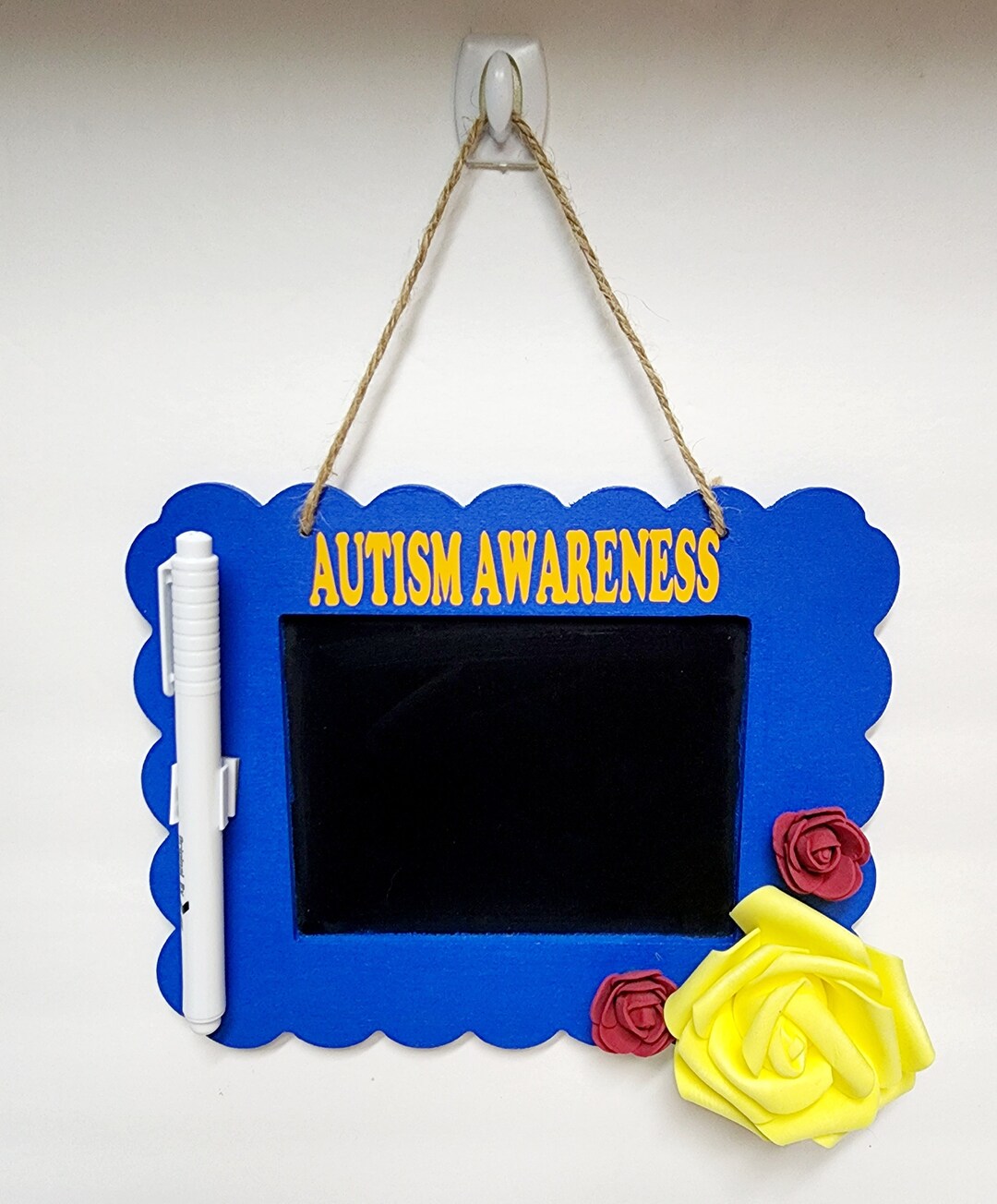Unique Hand-painted Chalkboard for Autism Decor - Etsy
