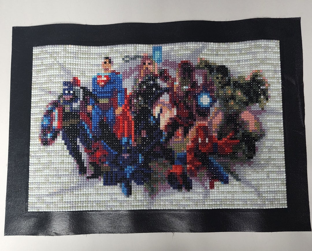 Full Coverage Marvel Superhero Diamond Painting Completed - Etsy