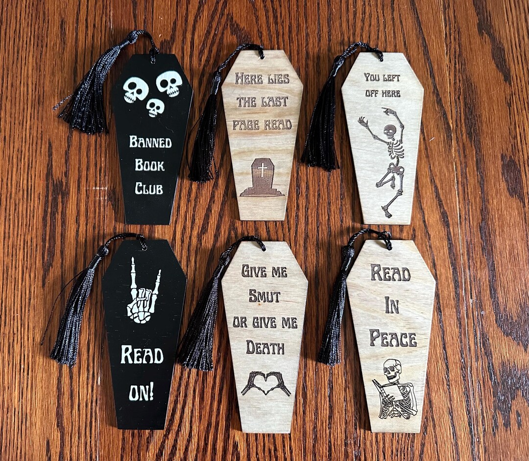 Wooden Coffin Bookmarks - Etsy